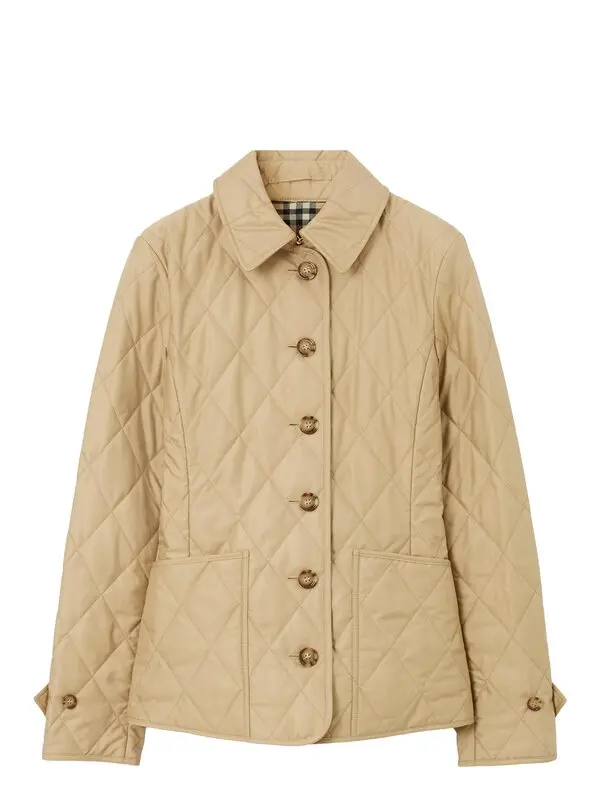Burberry Quilted Thermoregulated Jacket - Beige