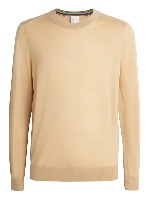 Paul Smith Merino Crew-neck Sweater - Yellow