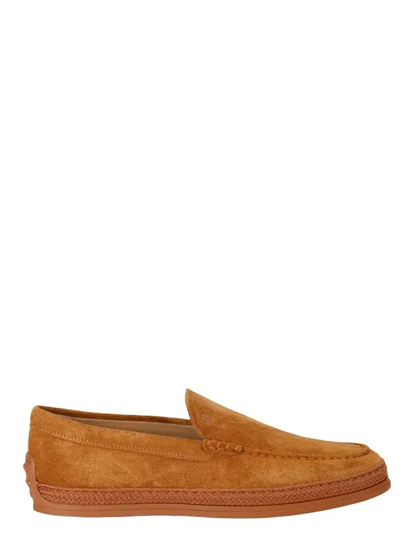 TOD'S Suede Gomma Loafers - Beige