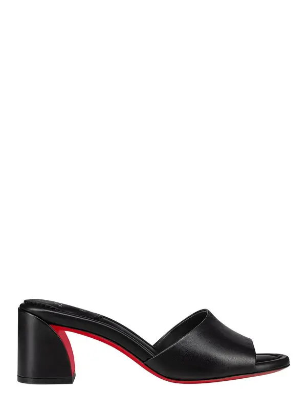 CHRISTIAN LOUBOUTIN Jane Leather Mules 55 - Black