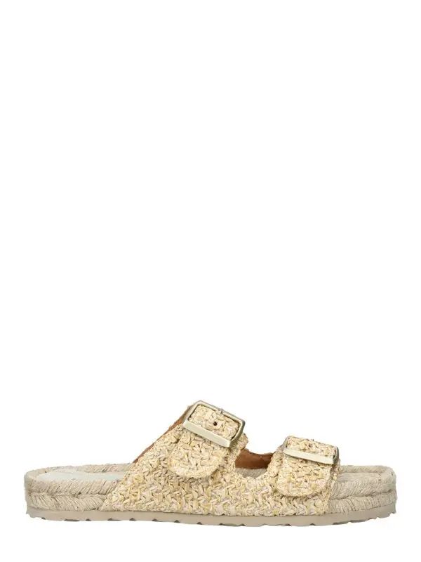 Manebí Raffia Nordic Sandals - Beige