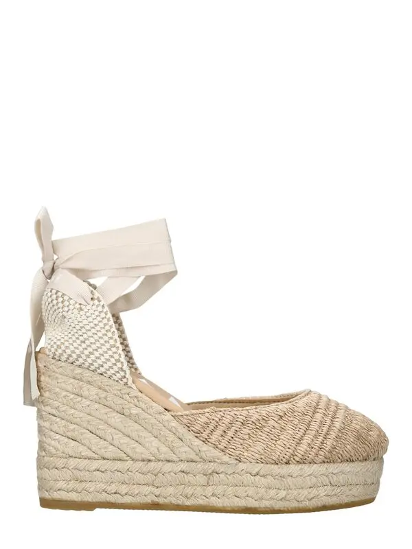 Manebí La Havana Wedge Espadrilles - Beige