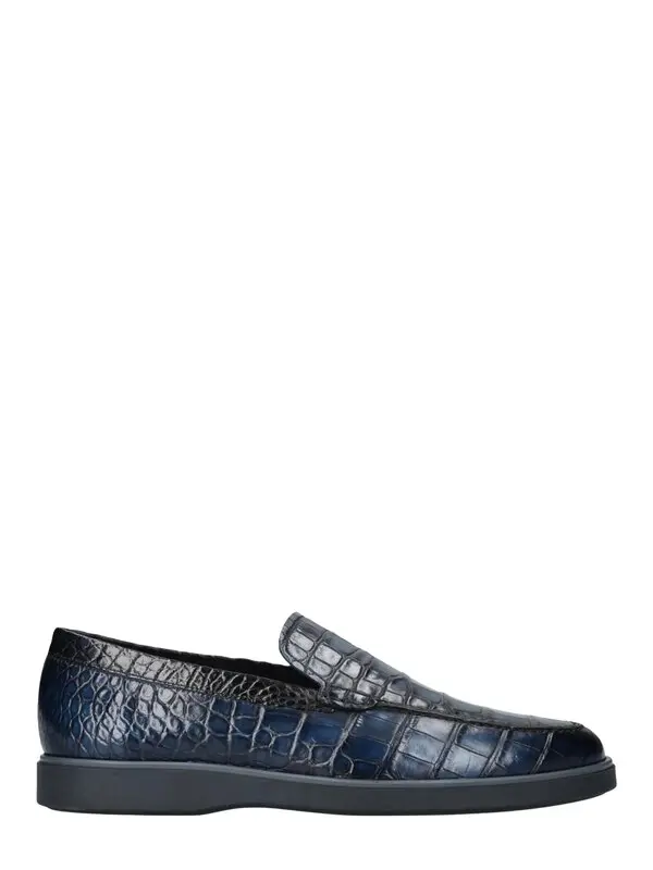 Magnanni Crocodile Pariaso Low-top Loafers - Navy