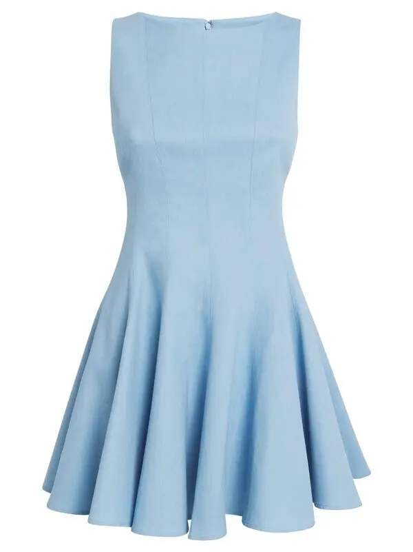 Maje Paneled Mini Dress - Blue