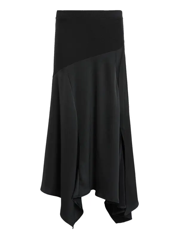 ALLSAINTS Satin Pia Midi Skirt - Black
