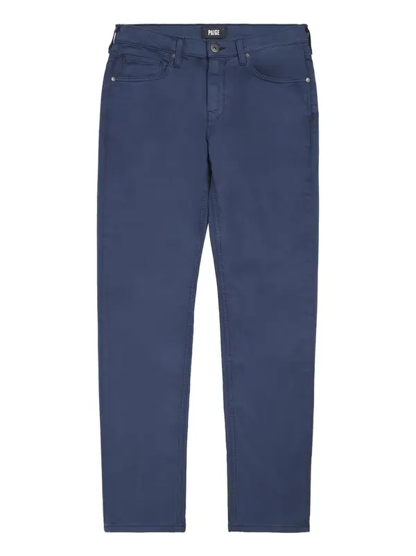 Paige Federal Slim Straight Trousers - Navy
