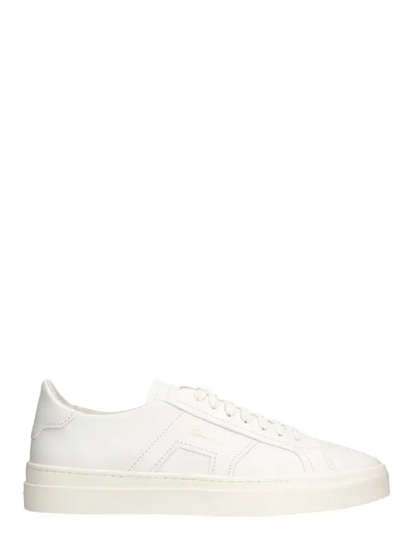 Santoni Leather Dbs Sneakers - White