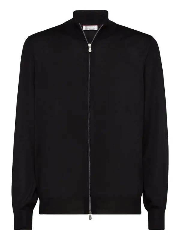 Brunello Cucinelli Cashmere-silk Cardigan - Black