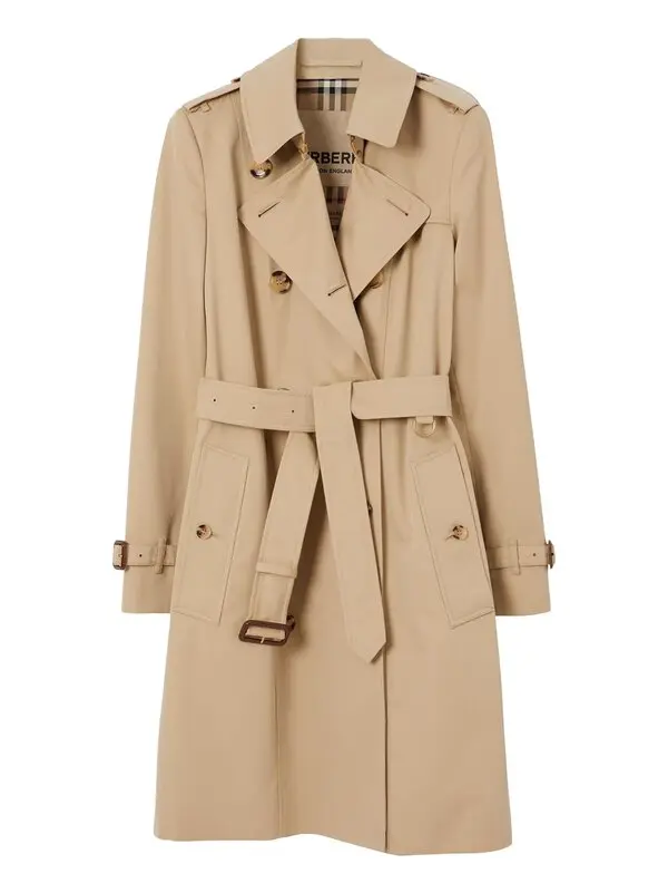 Burberry Mid-length Chelsea Trench Coat - Yellow