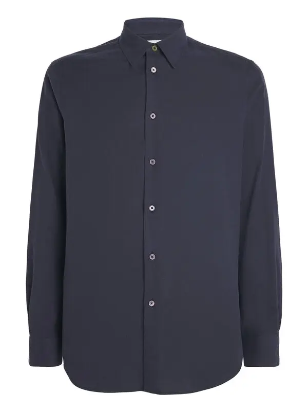 Paul Smith Brushed Cotton Shirt - Blue