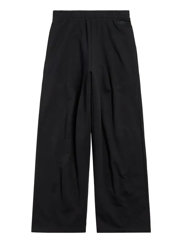 Balenciaga Cotton Bb Garderobe Sweatpants - Black