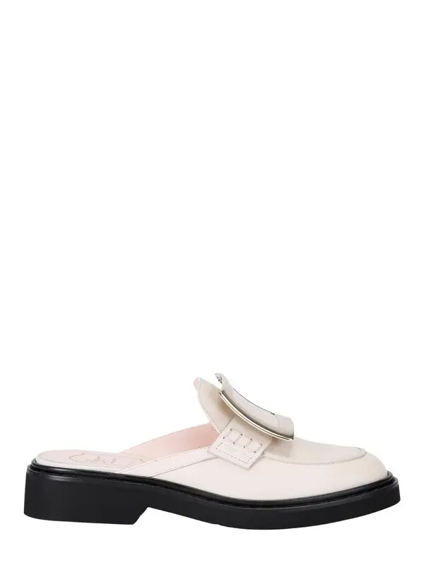 ROGER VIVIER Viv' Rangers Mules - White