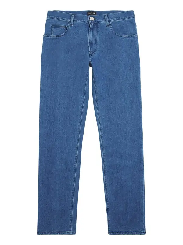 Giorgio Armani Stretch-cotton Slim Jeans - Blue