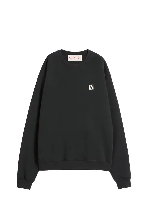 Valentino Garavani Chez Cotton Sweatshirt - Black