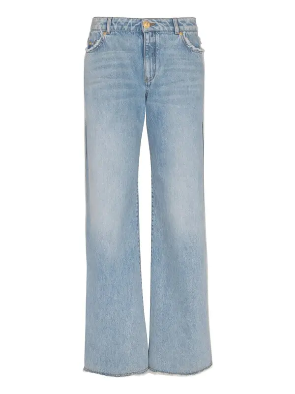 Balmain Straight Leg Jeans - Blue