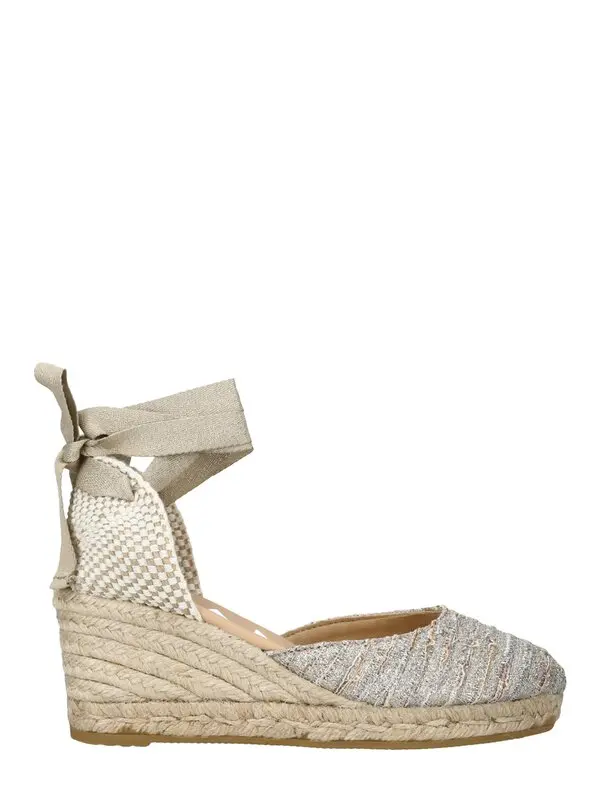 Manebí Hamptons 80 Wedge Espadrilles - Gold