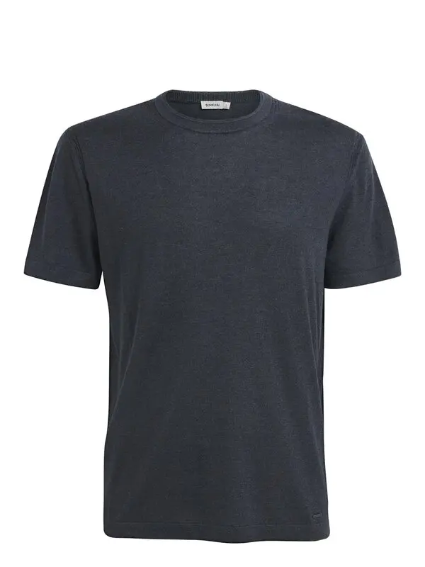 Simkhai Silk-cashmere-blend Knitted Nathan T-shirt - Grey