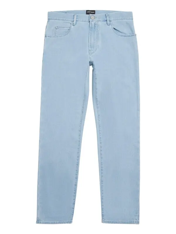 Giorgio Armani Stretch Cotton Slim Jeans - Blue