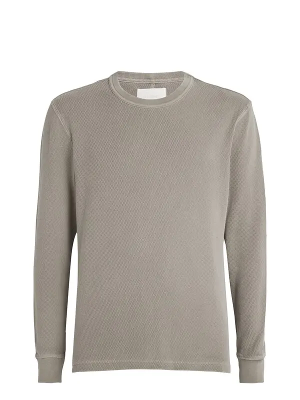 Citizens Of Humanity Cotton Waffle-knit Sweatshirt - Beige