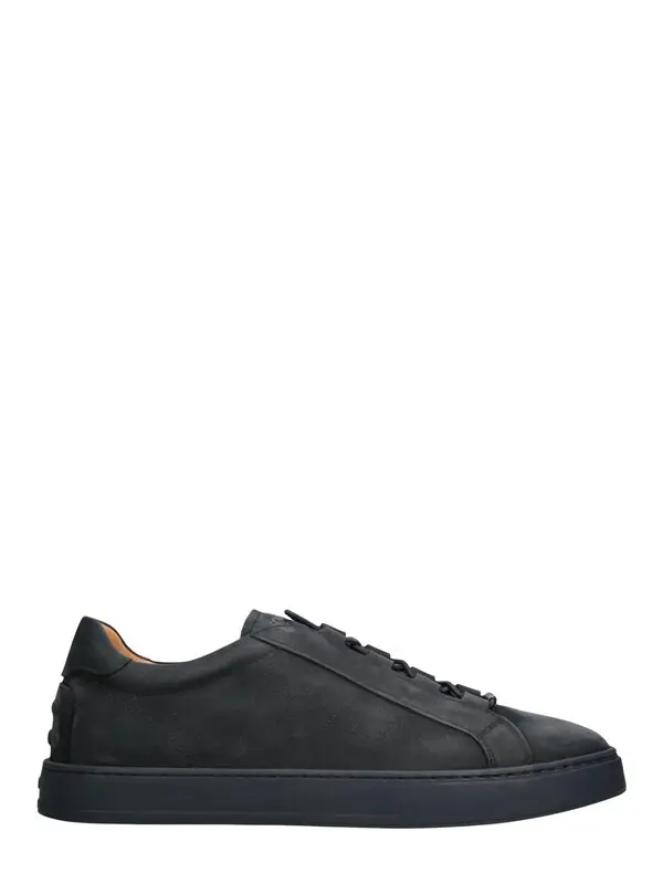 TOD'S Leather Cassetta Sneakers - Blue