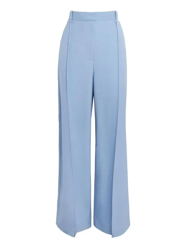 Camilla And Marc Wool Atlantis Wide-leg Trousers - Blue