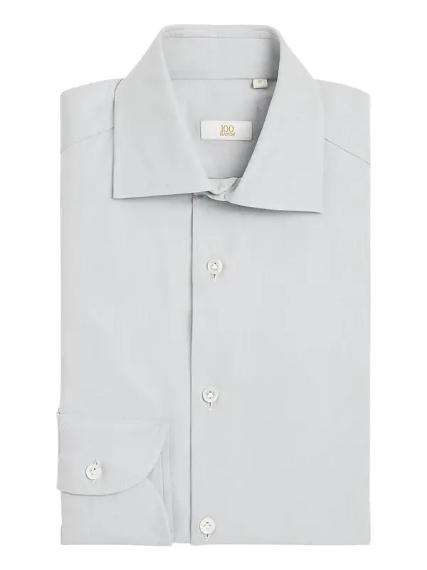 100HANDS Cotton Poplin Shirt - Blue