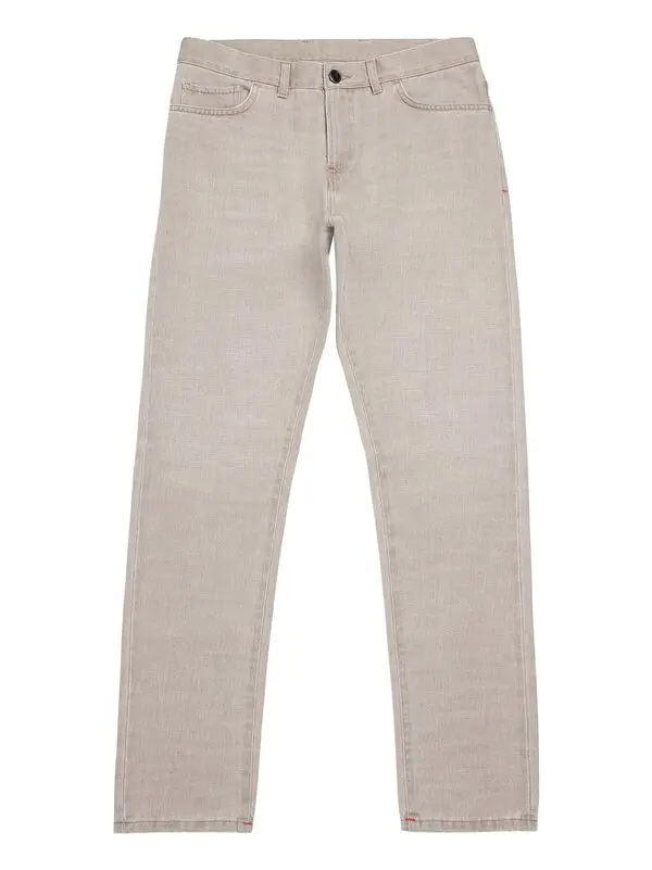 Isaia Straight-leg Jeans - Brown
