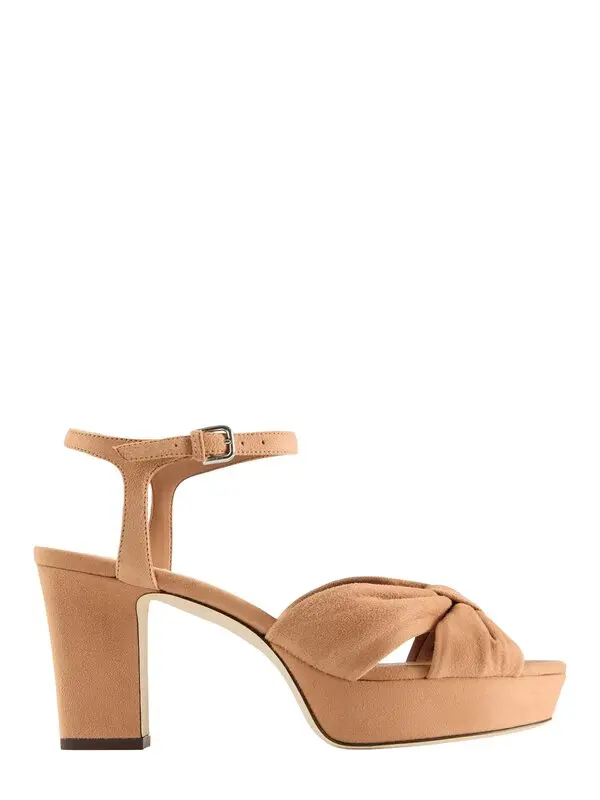 JIMMY CHOO Heloise 80 Heeled Sandals - Beige