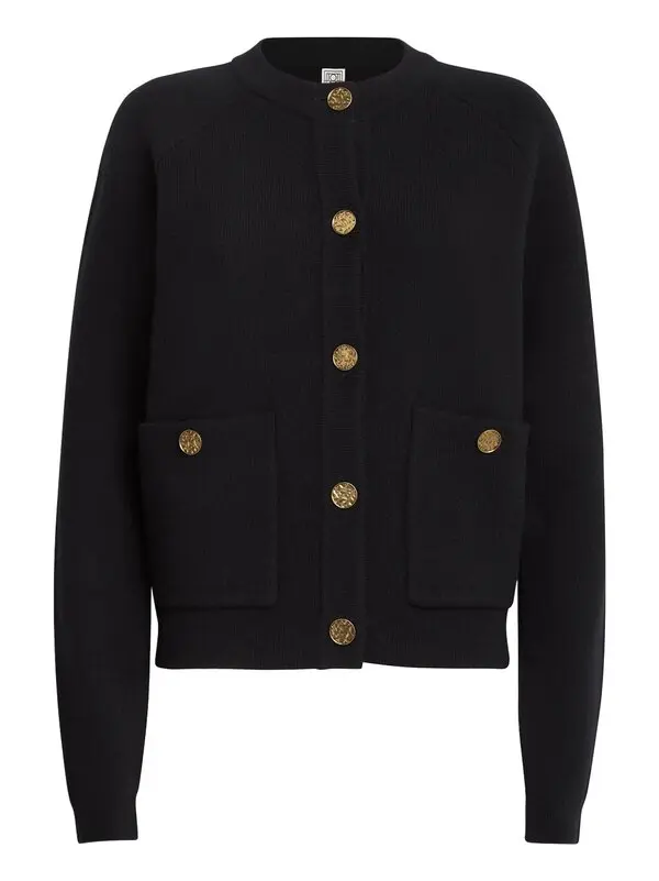 TOTÊME Wool-blend Cardigan - Black