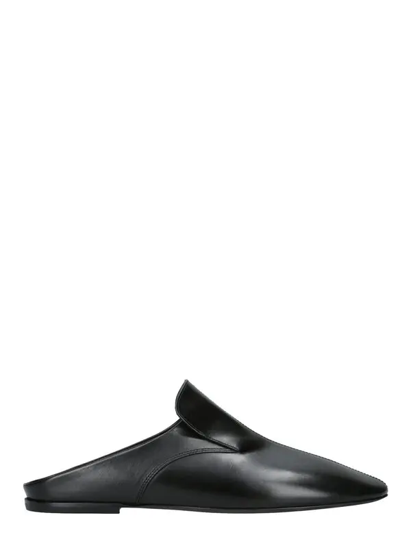 Dries Van Noten Leather Square-toe Mules - Black
