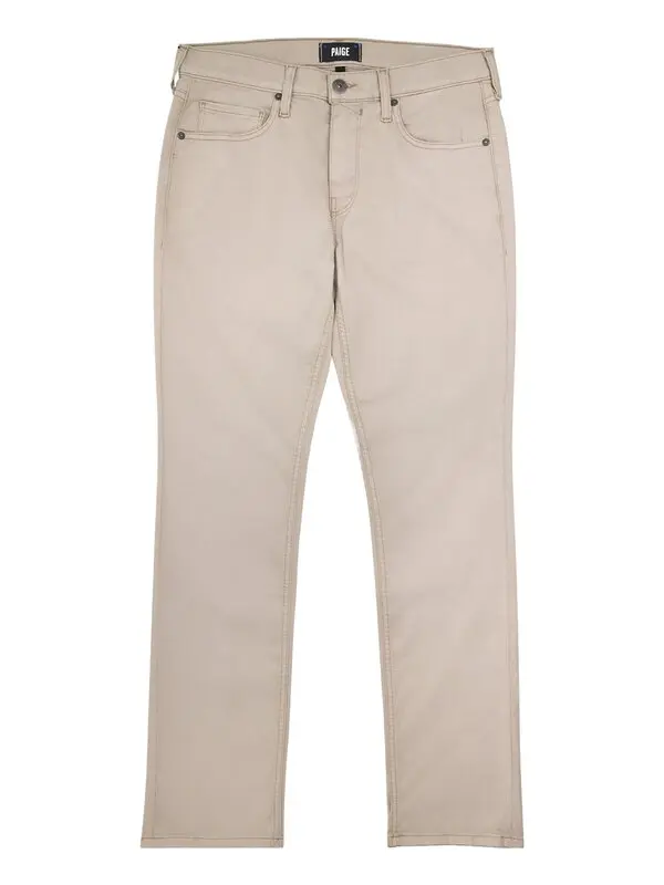 Paige Cotton Federal Straight Trousers - Green