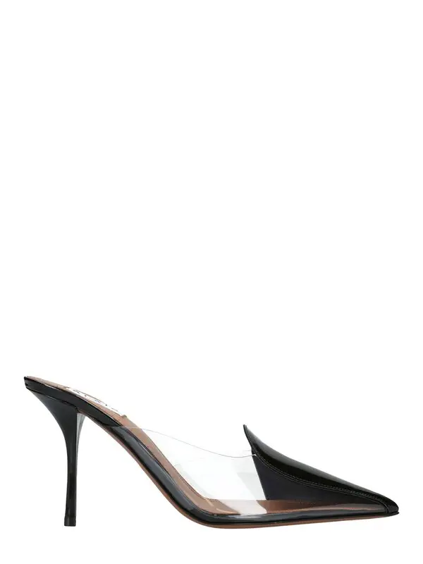 Alaïa Patent Coeur Abstrait Mules - Black