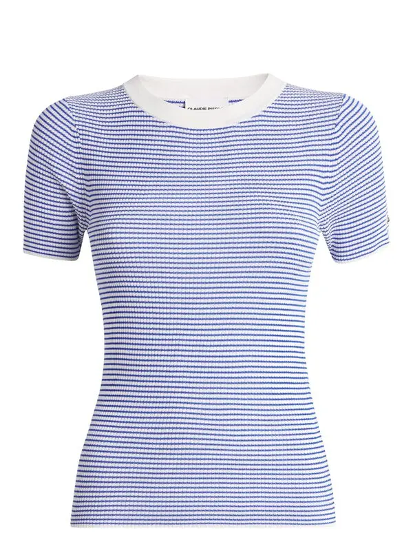 Claudie Pierlot Striped T-shirt - Blue