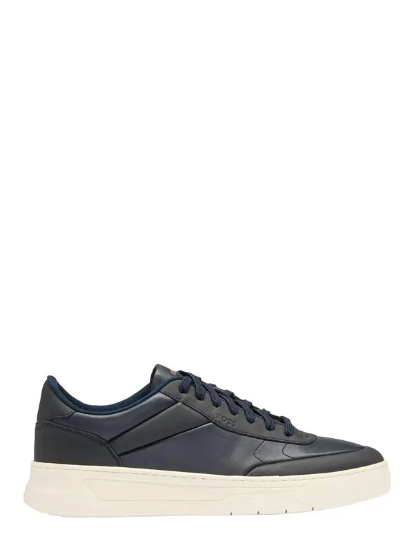 BOSS Leather Baltimore Sneakers - Blue