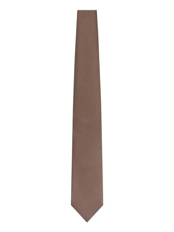 TOM FORD Mulberry Silk Twill Tie - Brown