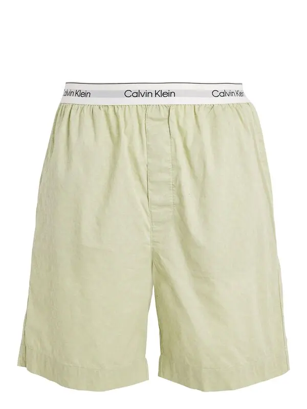 Calvin Klein Cotton Lounge Shorts - Green