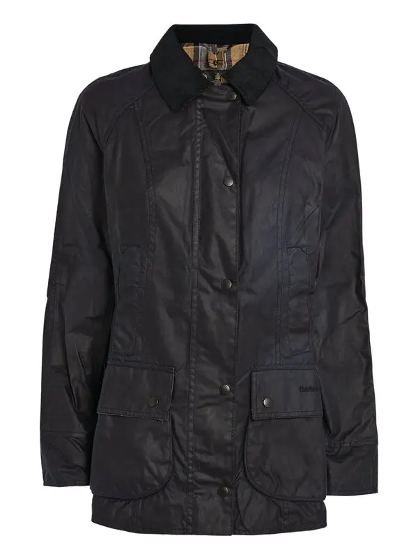 Barbour Beadnell Waxed Jacket - Navy