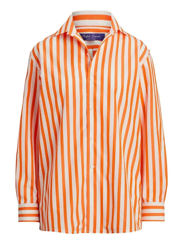 Ralph Lauren Cotton Striped Shirt - Orange