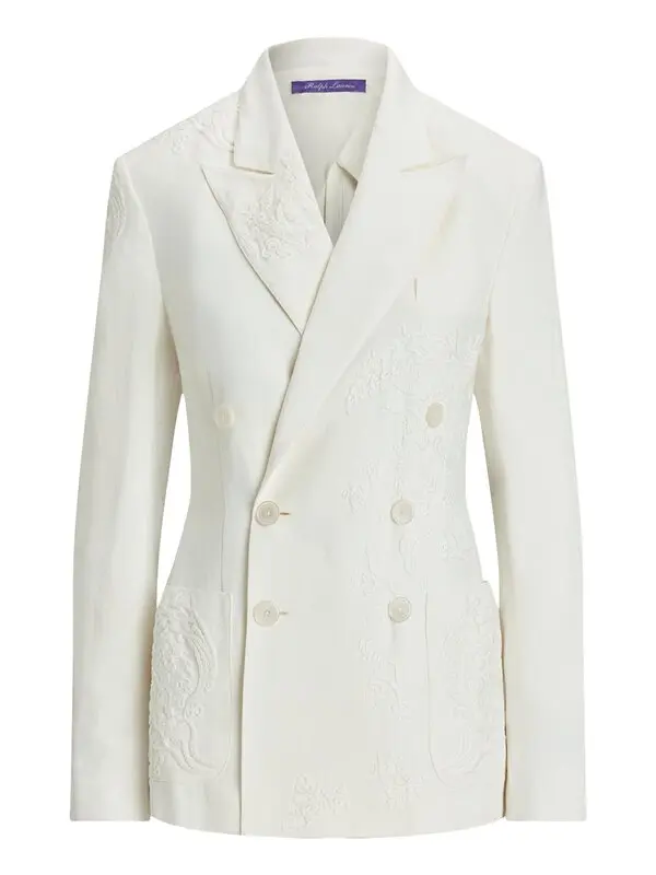 Ralph Lauren Embroidered Colleen Jacket - White