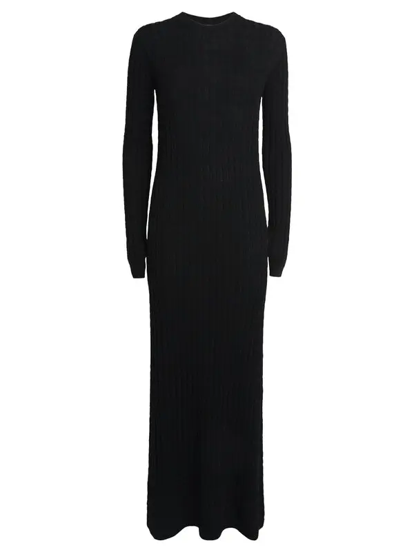 TOTÊME Wool Maxi Dress - Black