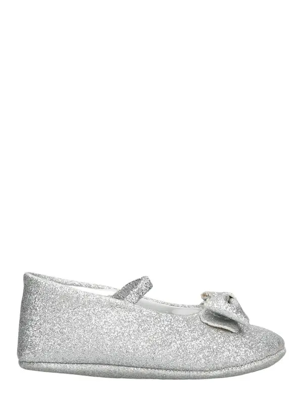PAPOUELLI Baby Bowie Glitter Shoes - Silver