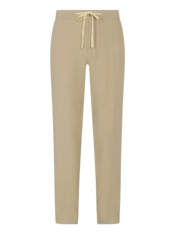 Vince Hemp Drawstring Trousers - Beige