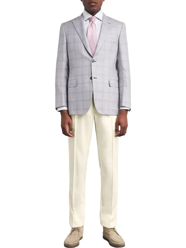 Brioni Virgin Wool Twill Melbourne Trousers - Ivory
