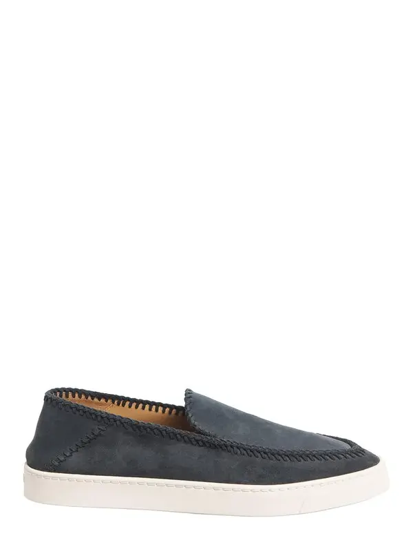 Giorgio Armani Suede Loafers - Blue