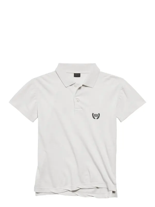 Balenciaga Classic Laurel Polo Shirt - White