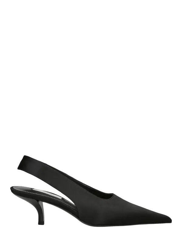 TOTÊME Satin Slingback Pumps - Black