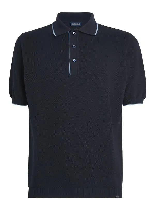 Paul & Shark Cotton-cashmere Polo Shirt - Blue