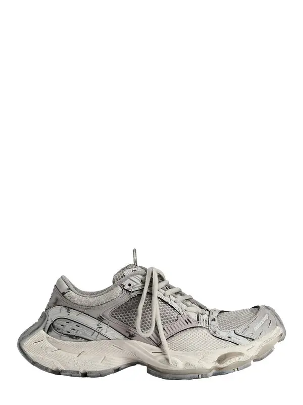 Balenciaga Distressed Stapler Sneakers - Pink