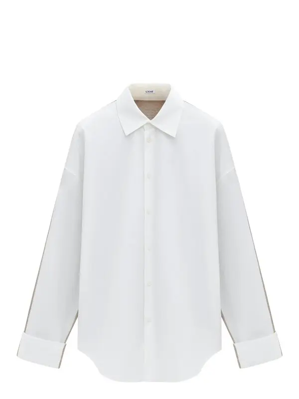 Loewe Cotton-wool Hybrid Shirt - White
