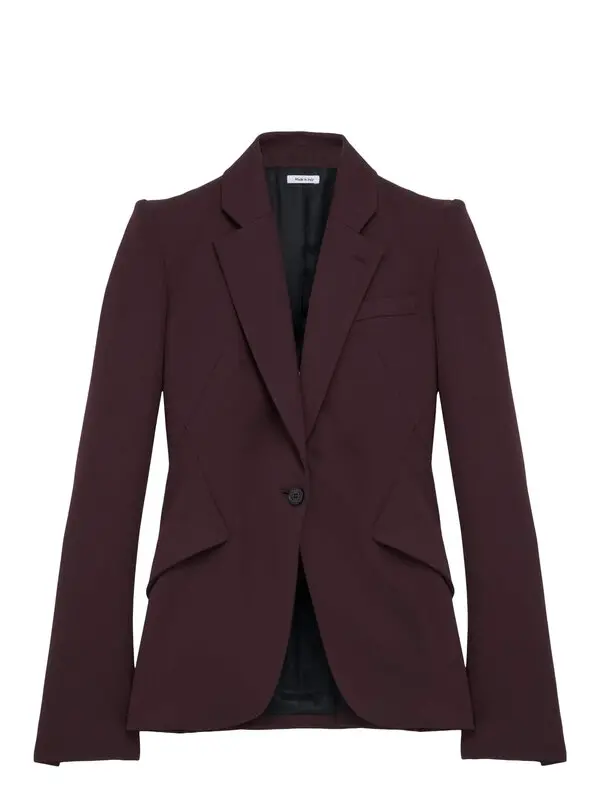 Alexander McQueen Wool Single-breasted Blazer - Purple